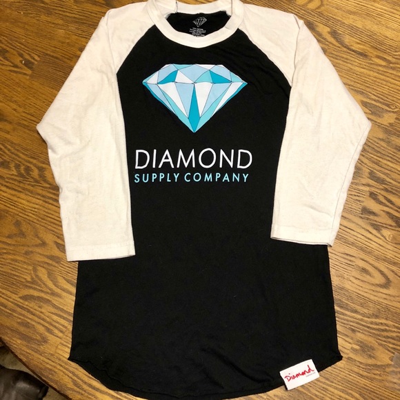 Diamond Supply Co. | Tops | Diamond Supply Co 34 Length Sleeve Tshirt ...